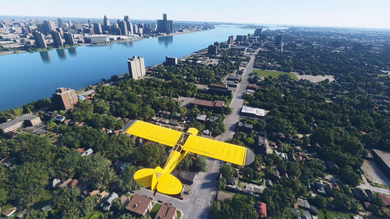 Detroit, Michigan, USA Microsoft Flight Simulator 2020 - YouTube