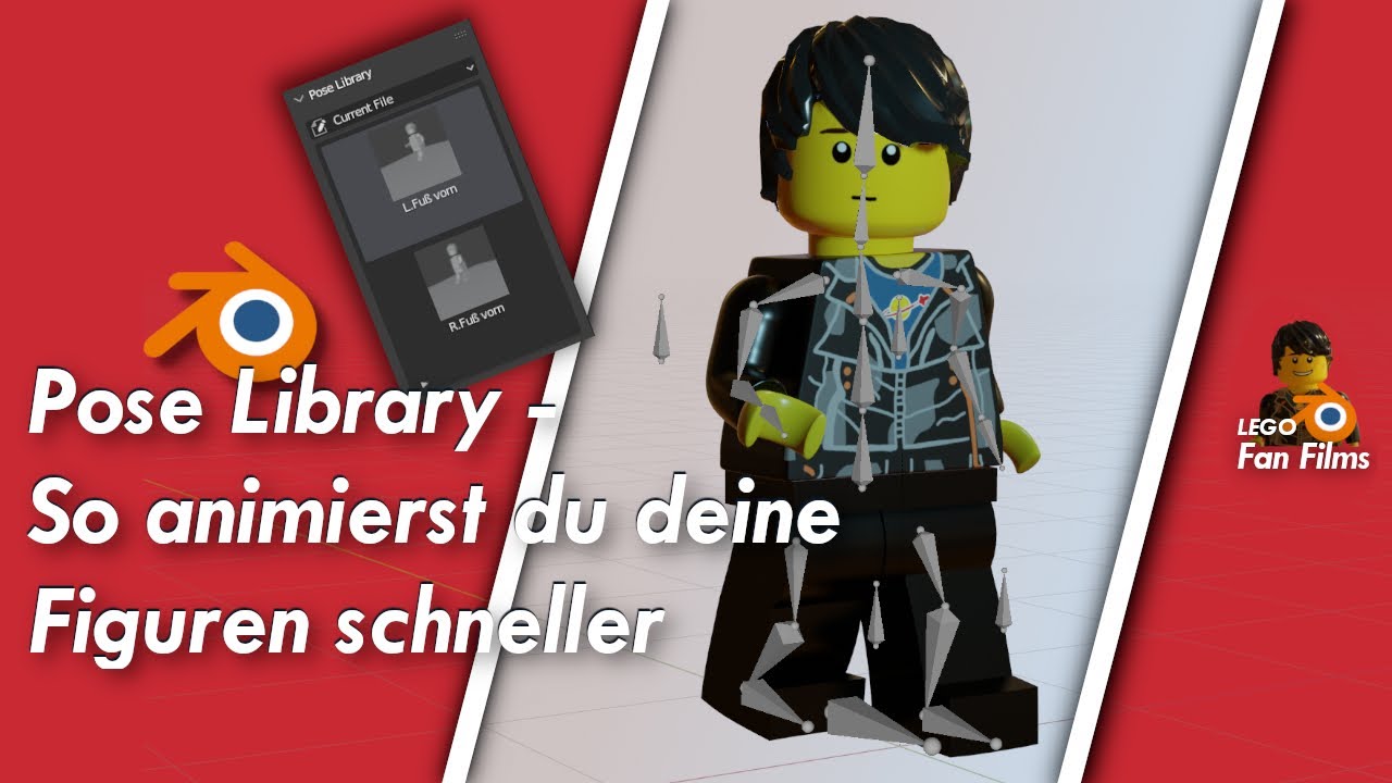 Blender Pose Library - So animierst du deine Figuren schneller - YouTube