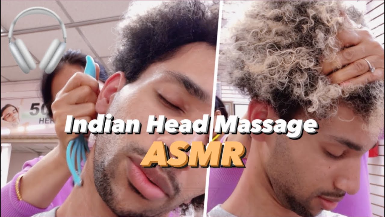 [ASMR] Feeling Stressed? You NEED this Indian Head Massage.. - YouTube