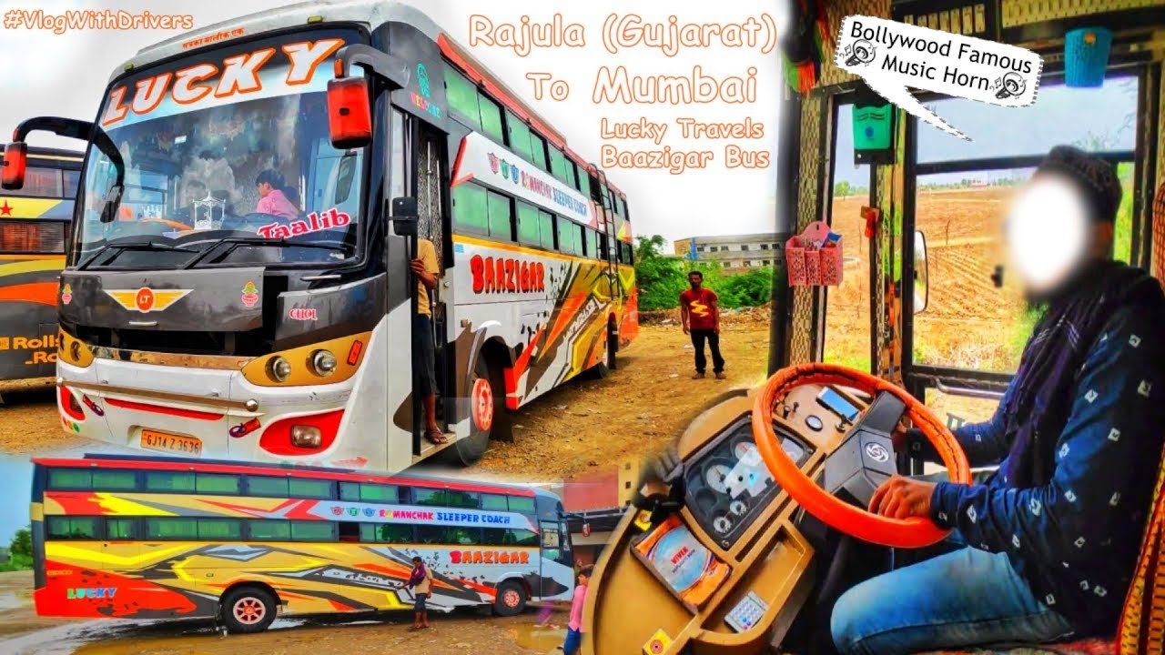 Vlog With Driver's😉 || Rajula (Guajrat) To Mumbai ️ || Lucky Travels ...