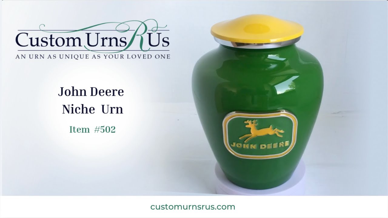 John Deere Niche Cremation Urn - 502 - YouTube