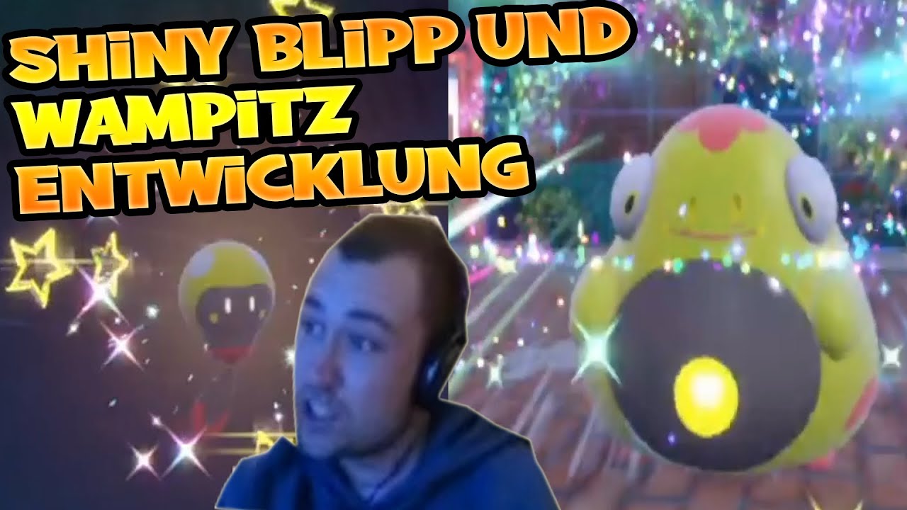 SHINY BLIPP und ENTWICKLUNG zu WAMPITZ in Pokemon Karmesin und Purpur - YouTube