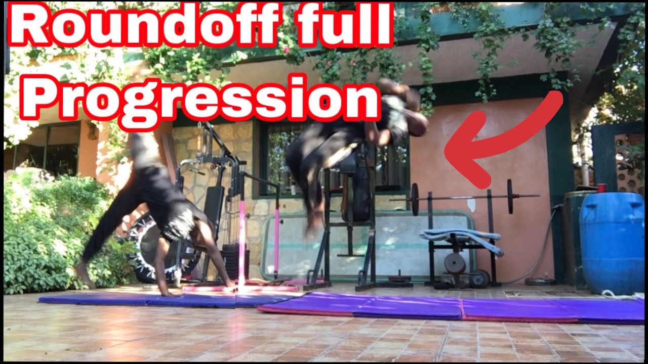 My roundoff Back Full progression ( back flip 360 ) - YouTube