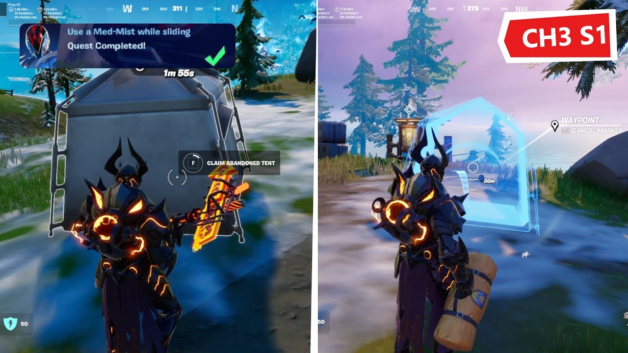 Deploy a Tent at a Seven Outpost in Fortnite Week 10 Quest - YouTube