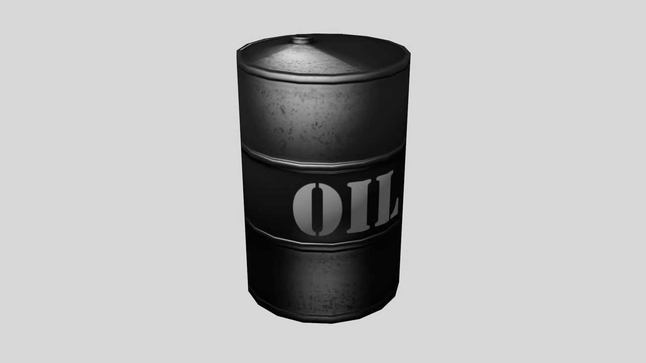 Barrel Oil low poly made in Blender 3d - YouTube