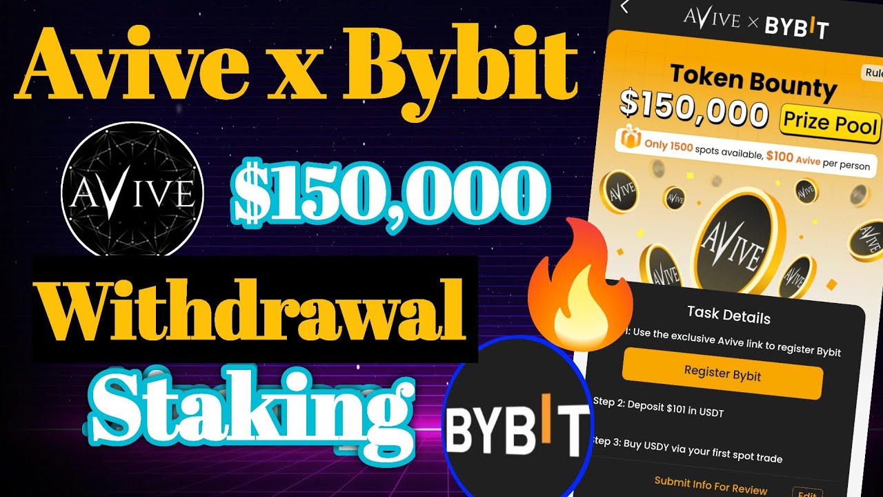 AVIVE x Bybit $150,000 Regards Claim Free AVIVE COIN | AVIVE New Staking & withdrawal - YouTube