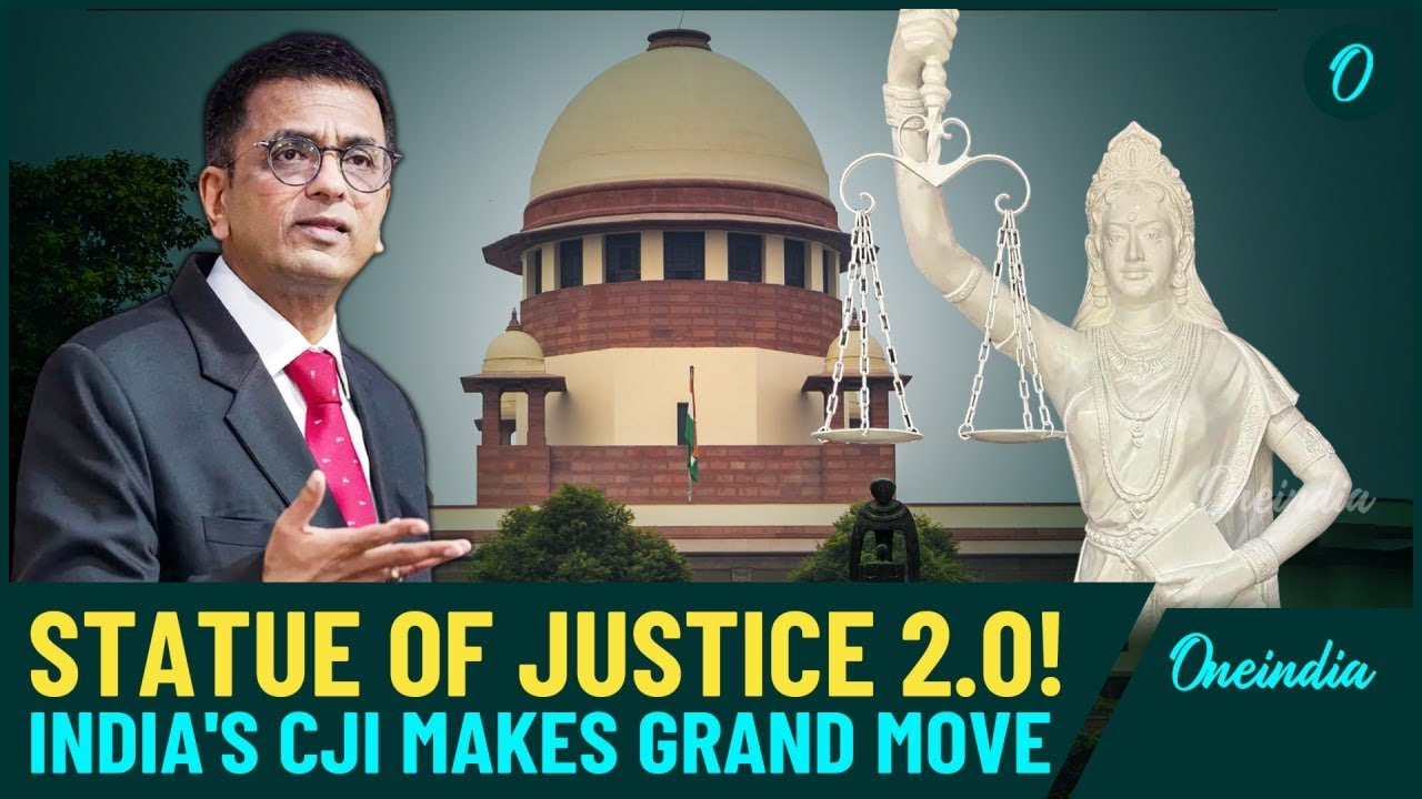 Watch| India's Supreme Court Unveils New Statue of Justice: Open Eyes ...