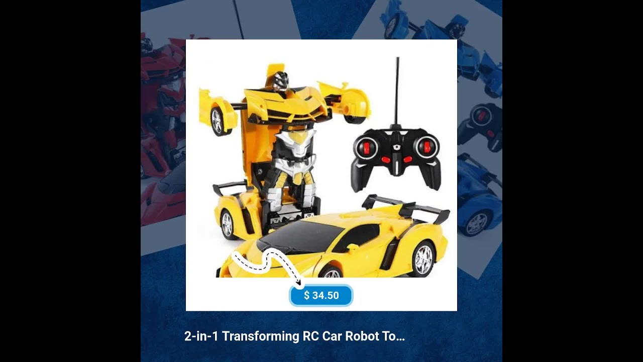 2-in-1 Transforming RC Car Robot Toy | Affordable RC Car Robot Toy ...