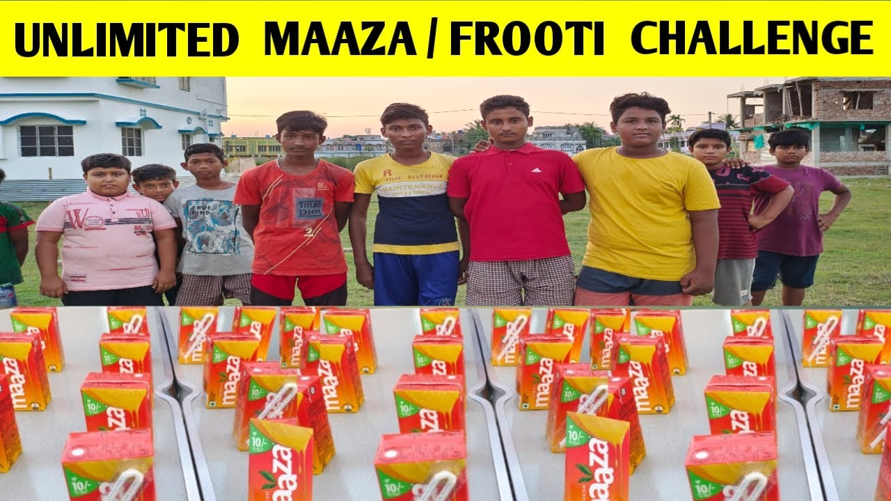 UNLIMITED MAAZA DRINKING CHALLENGE || TEAM CHALLENGERS || - YouTube