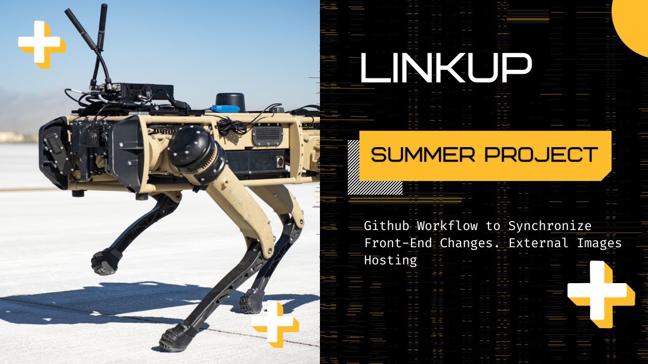 LinkUp App. Github Workflow to Synchronize Front-End Changes. External Hosting for Images - YouTube