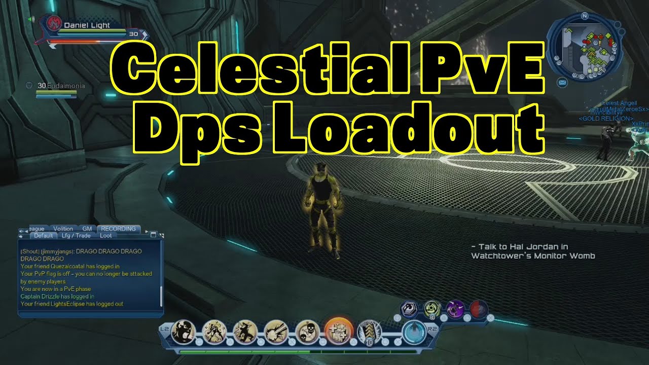 DCUO - Celestial PvE Dps Loadout - YouTube