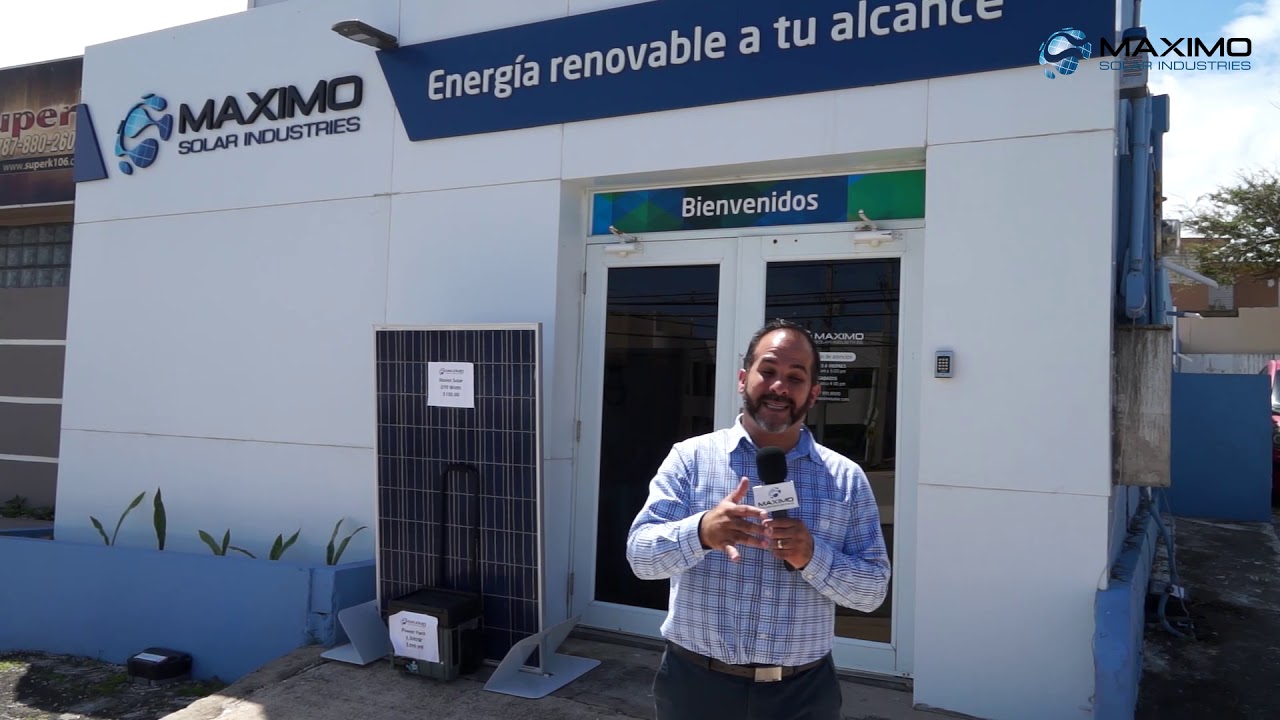 Único Negocio 100% Solar en Arecibo Maximo Solar Industries - YouTube