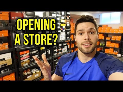 OPENING MY OWN SOCCER STORE? - YouTube