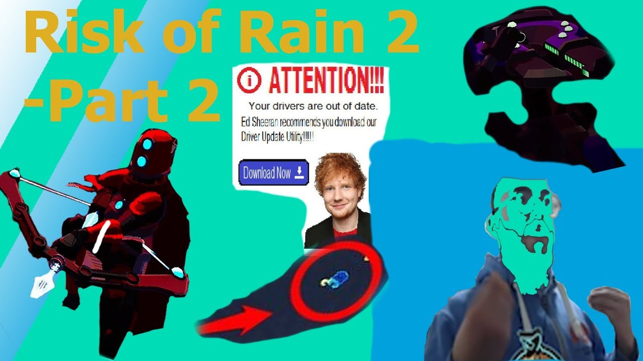 RISK OF RAIN 2 - PART 2: Gunner Drone and Engineer Turret Champion ...