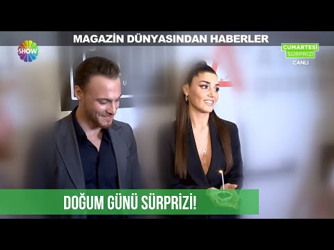 Hande Erçel'e sevgilisi Kerem Bursin'den doğum günü sürprizi!