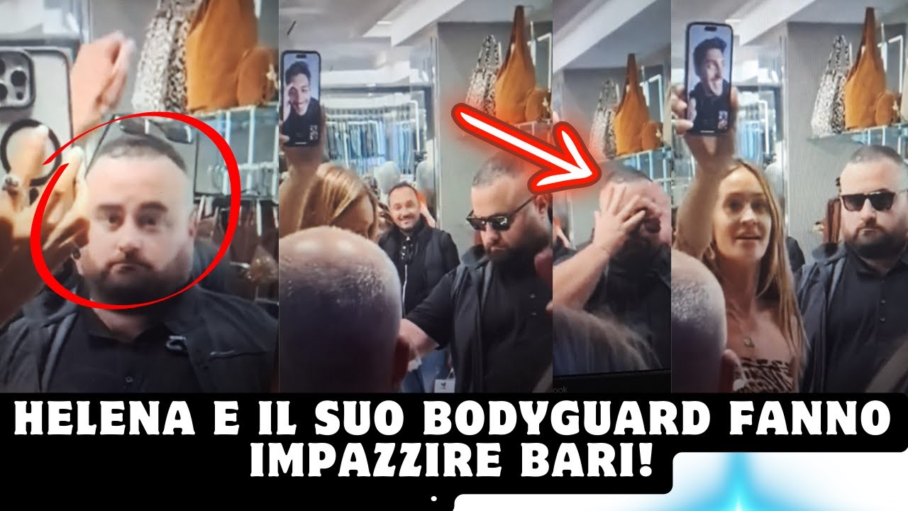 Helena e il suo bodyguard fanno impazzire Bari! - YouTube