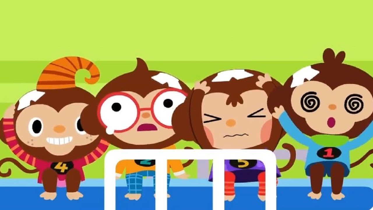 Five Little Monkeys | Dance Along | Songs For Children | Nursery Rhymes ...