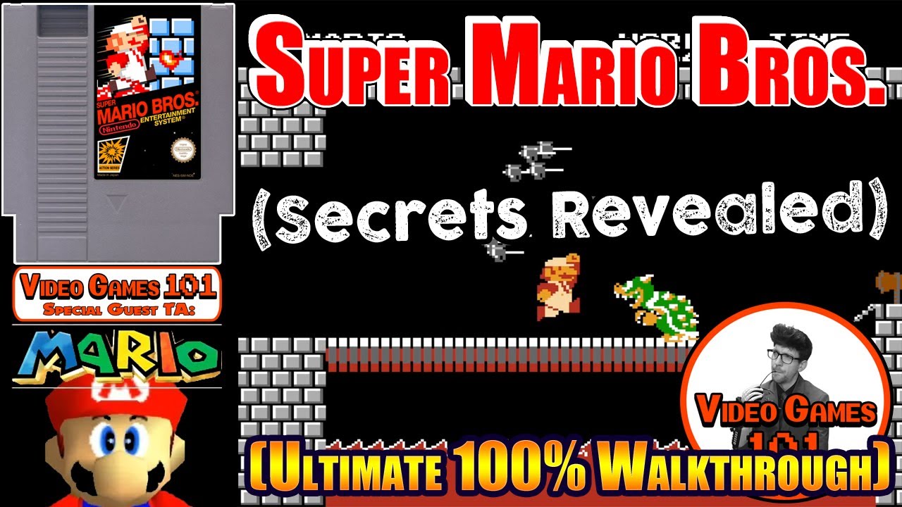 Super Mario Bros. NES Walkthrough | 100% Guide | Video Games 101 - YouTube