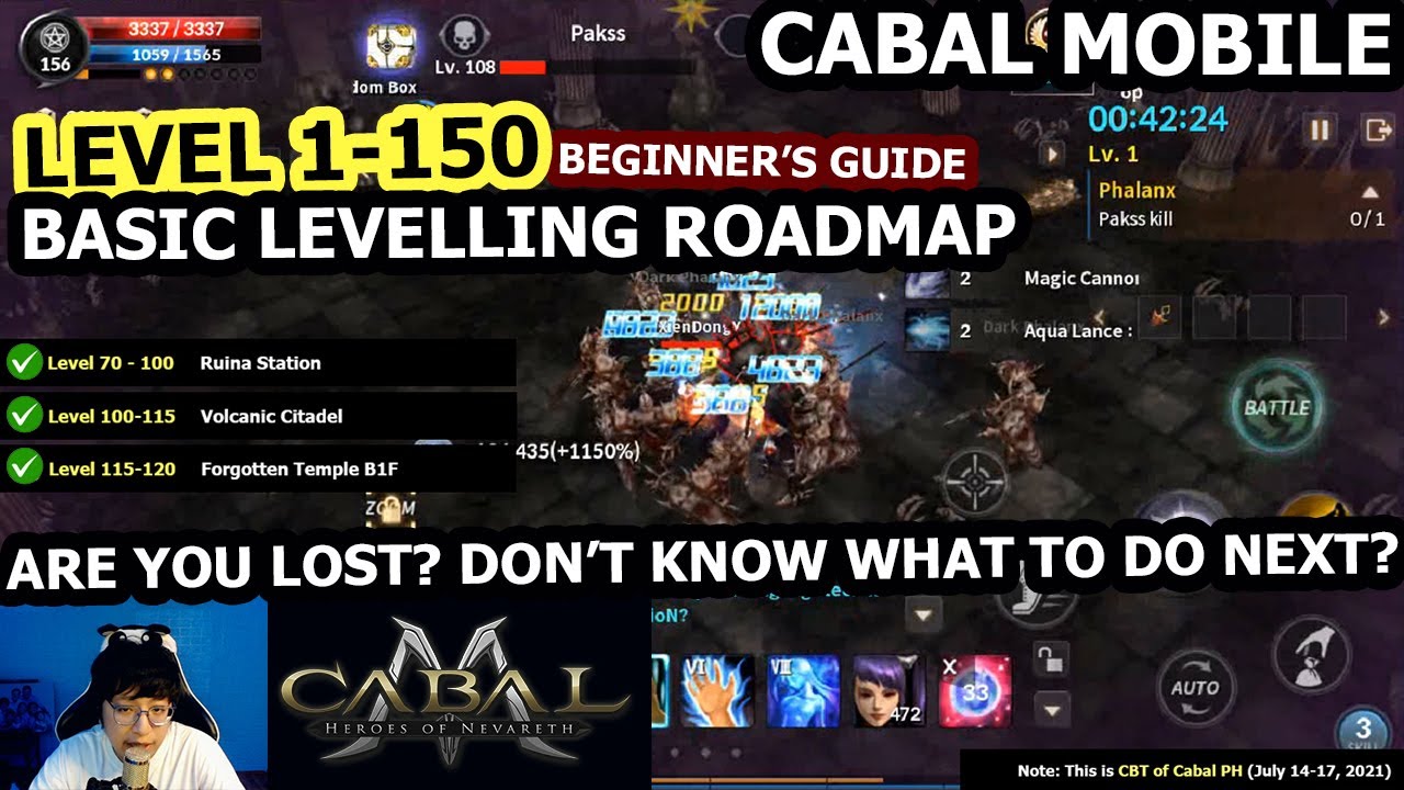 Cabal Mobile PH Tips | LEVELLING roadmap (Level 1-150) | What is the ...