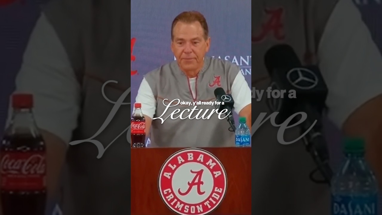 the importance of nothing [Nick Saban] - YouTube