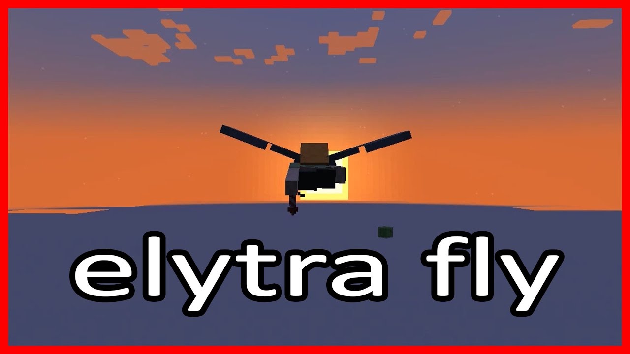 How to fly Elytra in Minecraft Java Edition - YouTube