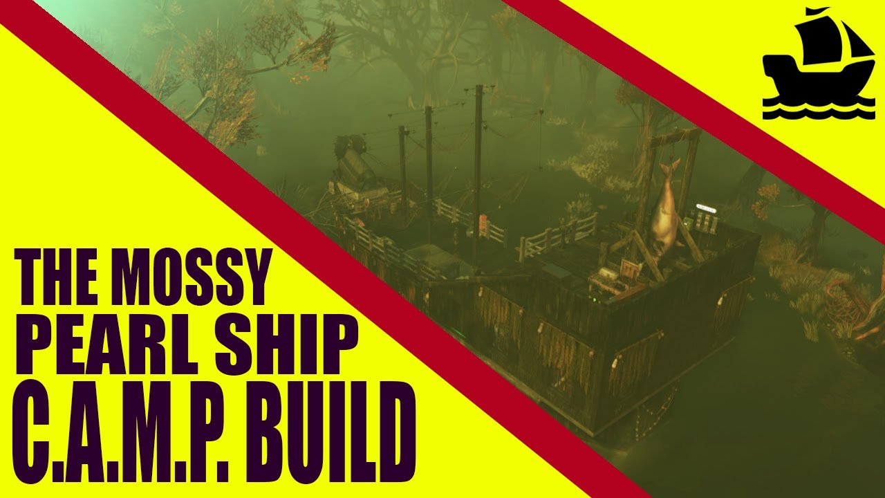 Fallout 76: The Mossy Pearl Ship CAMP Build - YouTube