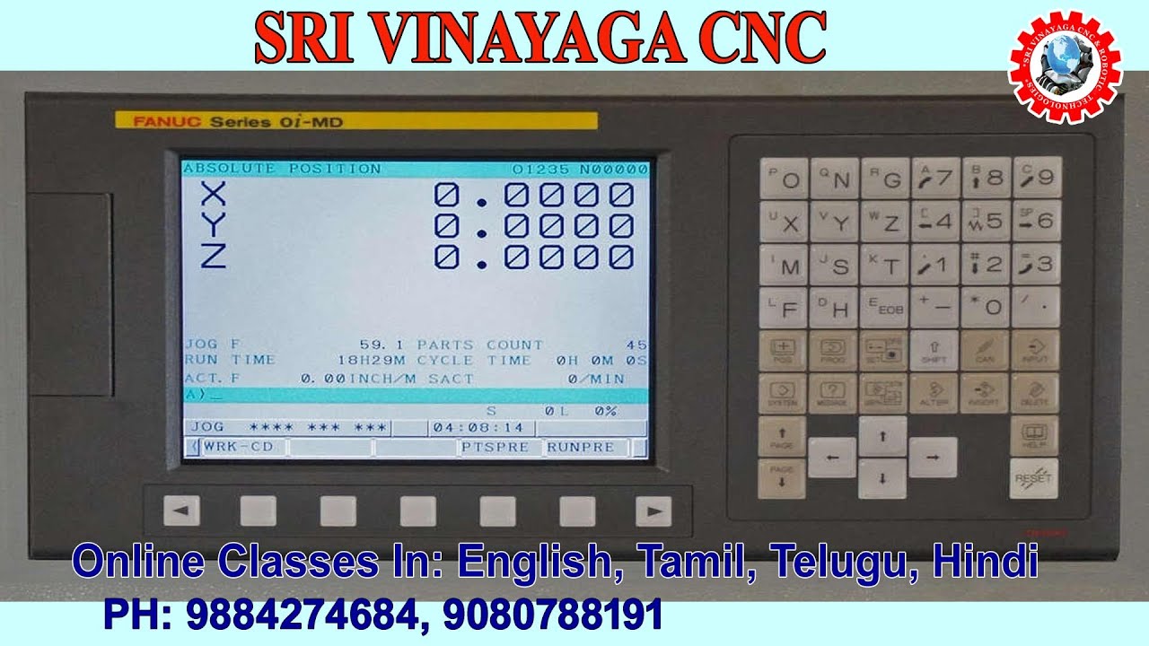 VMC CNC MACHINE POSITION BUTTON – POS BUTTON DETAIL IN TAMIL - CNC ...