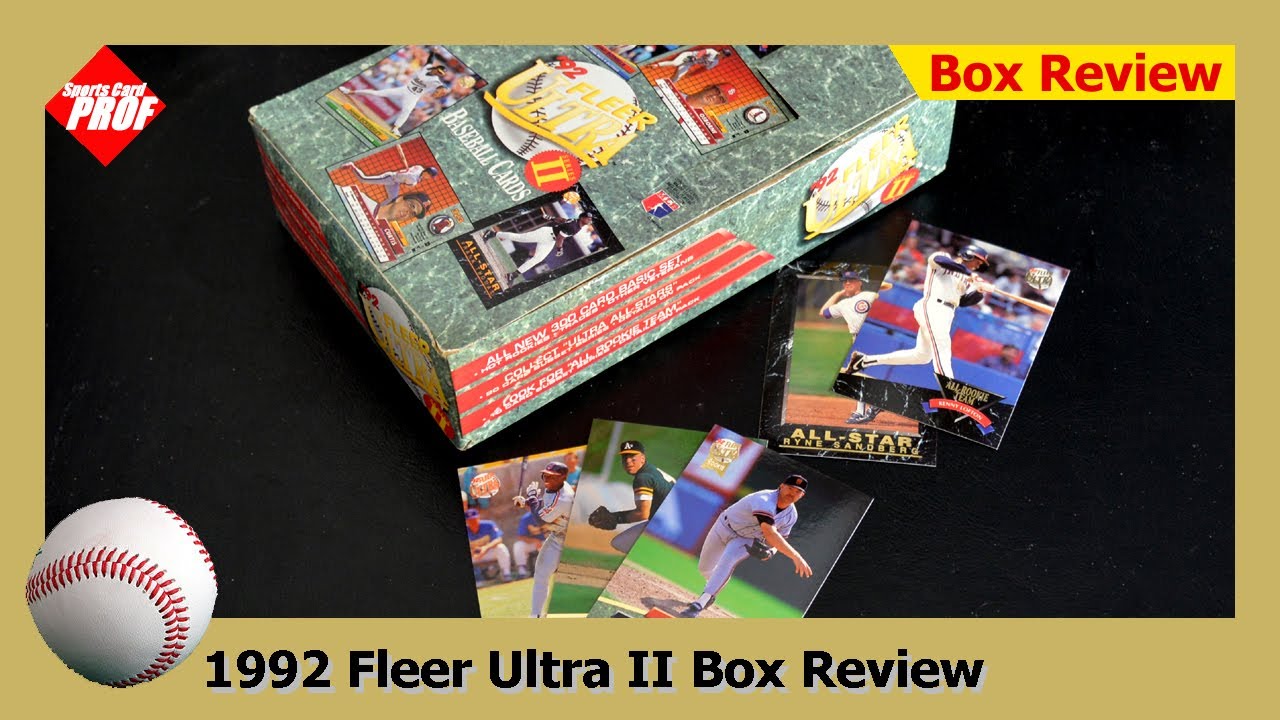 1992 Fleer Ultra Series II Baseball Box Review - YouTube