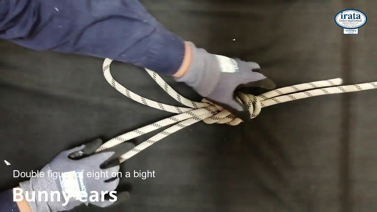 IRATA LEVEL 1: Knot 5 of 7 - Bunny ears knot - YouTube
