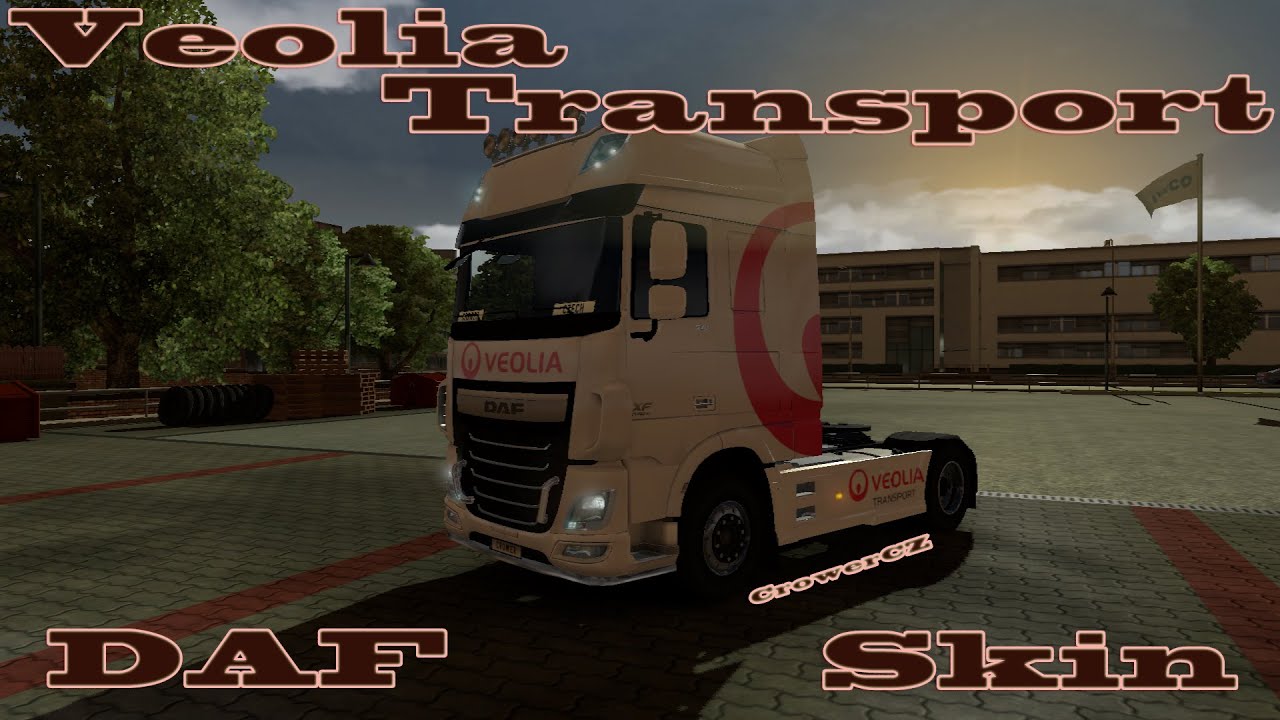 Euro Truck Simulator 2 - Veolia Transport - DAF XF Euro 6 Skin - YouTube