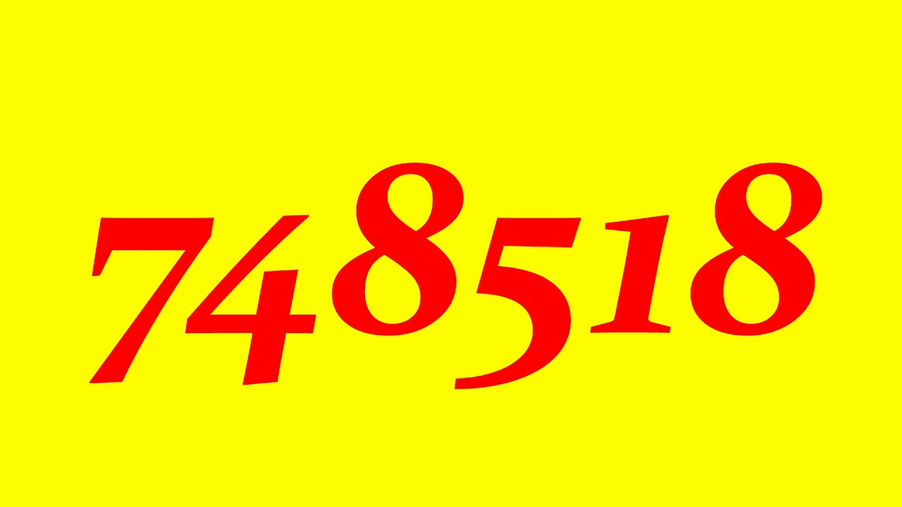 Colorful Numbers 1 To 999999999 YouTube