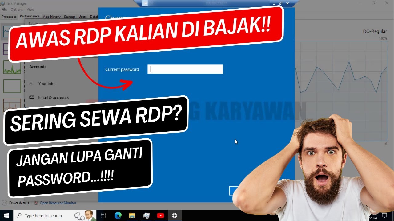 Sering Sewa RDP? tonton ini, cara merubah password login RDP supaya ...