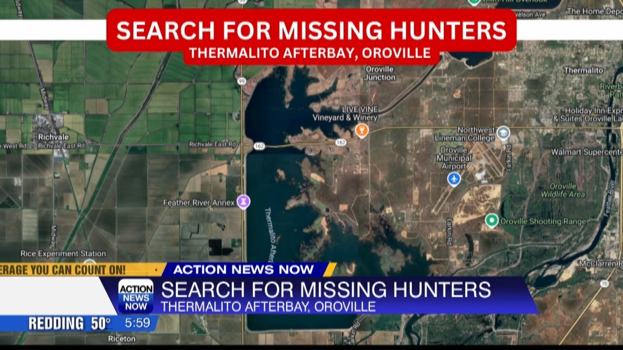 Search for missing duck hunters in Thermalito Afterbay continues - YouTube