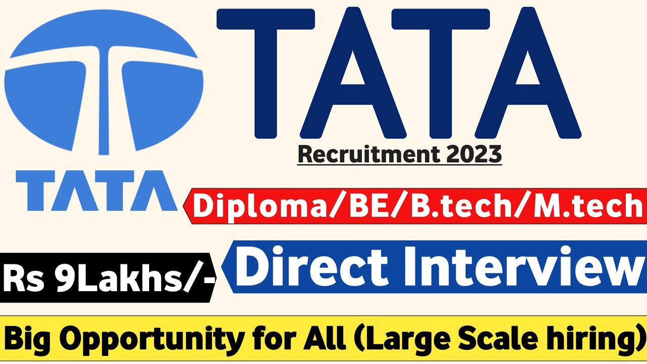 Tata Group Recruitment 2023 | POST: 1092| Tata Vacancy | Tata Jobs ...