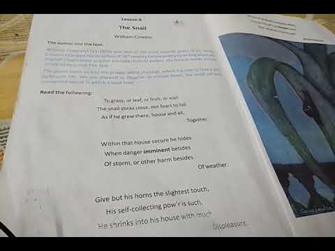 English X poem The Snail(stanza1&2) - YouTube