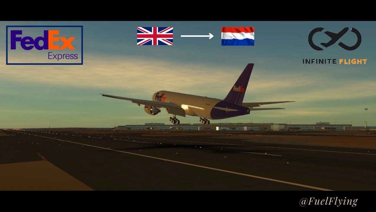 FedEx Express - Infinite Flight - London Heathrow to Amsterdam - YouTube