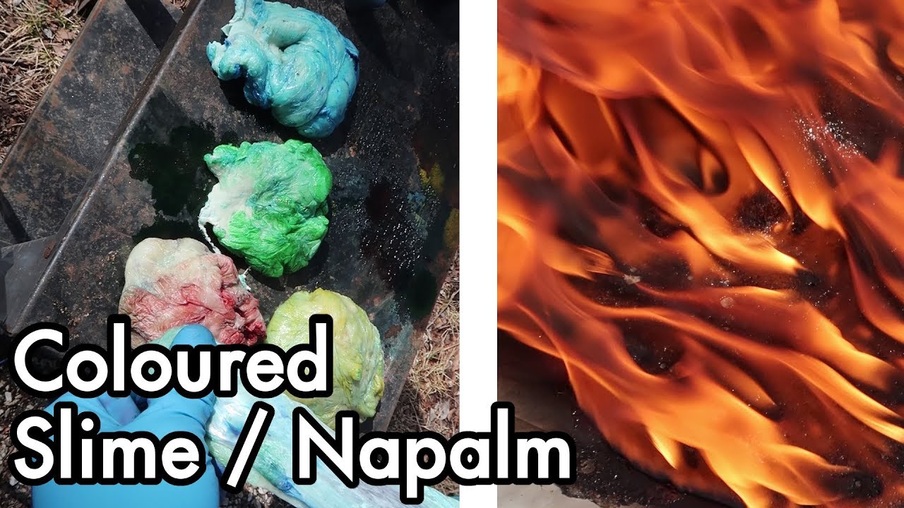 Styrofoam & Acetone Slime part 3: DIY Coloured Slime / Napalm / Putty ...