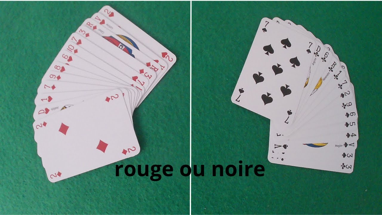 tour de magie rouge ou noir ? ( explication ) - YouTube