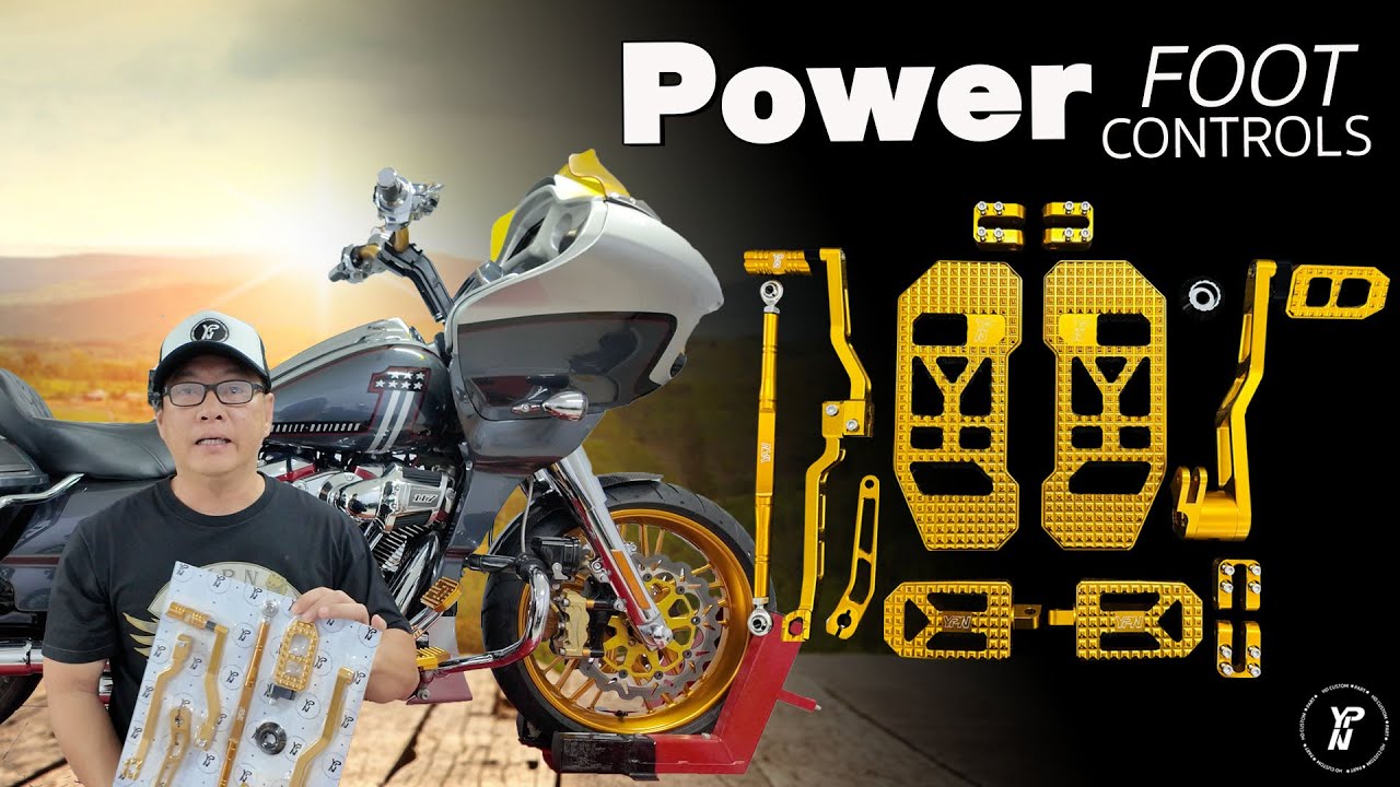 Power Foot controls for Harley Touring #YPNfactory - YouTube