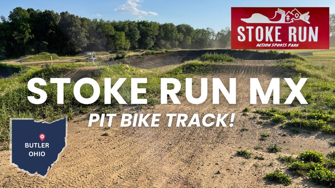 Stoke Run MX: Pit Bike Track [Full Lap] - YouTube