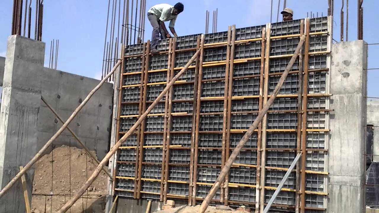 Wallcasting using siscon wallformwork - YouTube