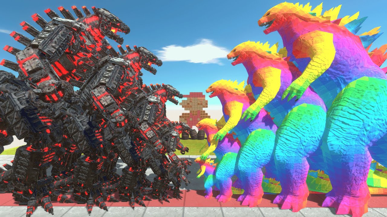 Legendary Godzilla War -Team Growing MECHAGODZILLA 2021 VS Team Growing ...