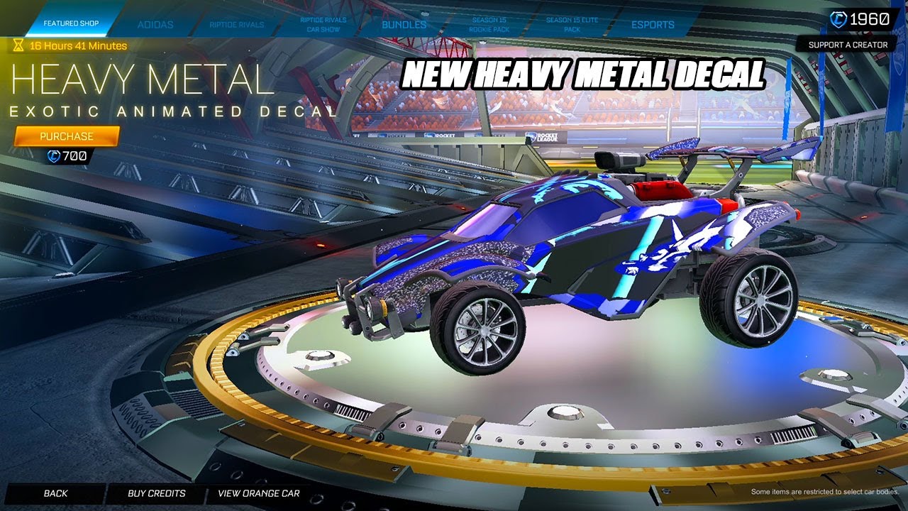*NEW* Heavy Metal Decal In The Item Shop!! - Rocket League Item Shop 6 ...