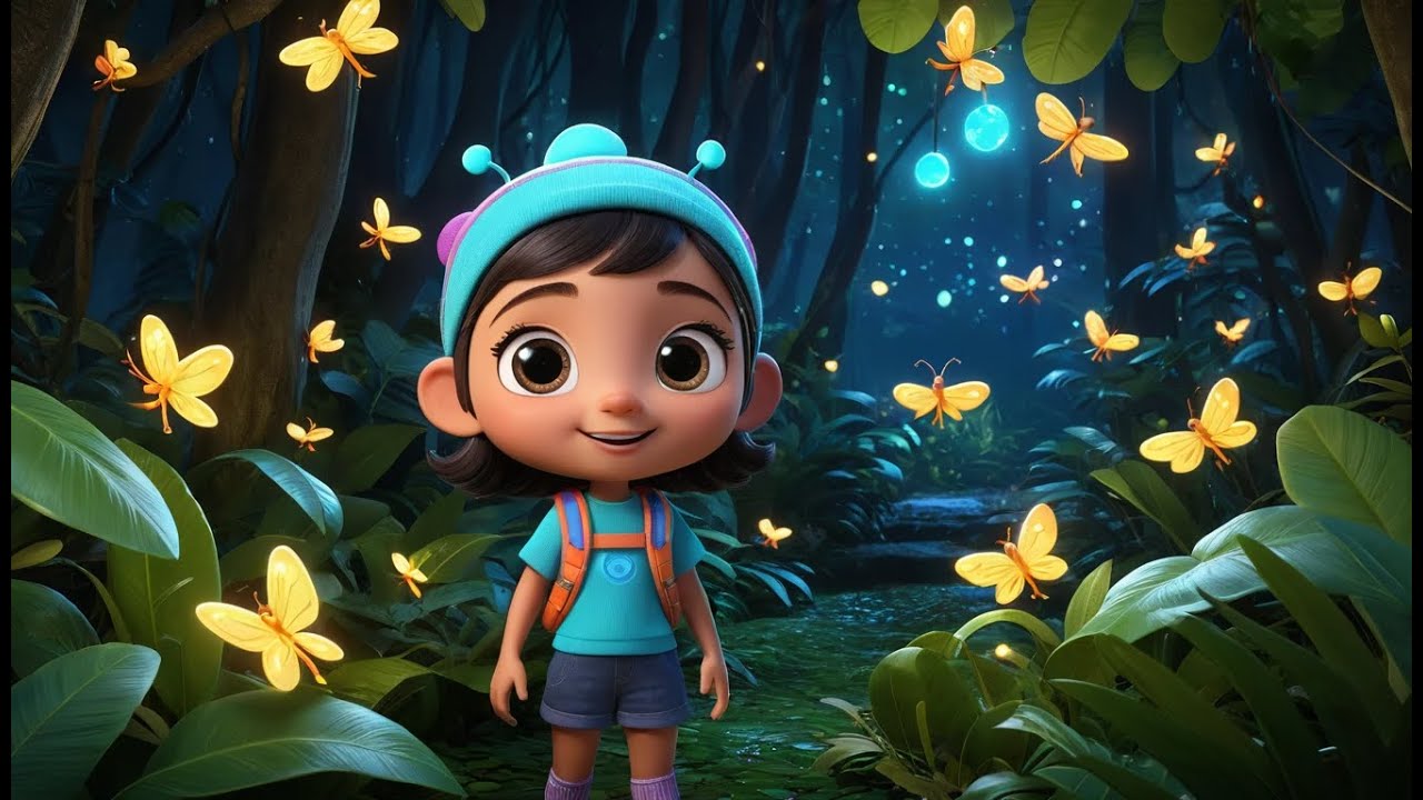 Twinkle Twinkle Little Star — Jungle Night Full of Fireflies Afar ...