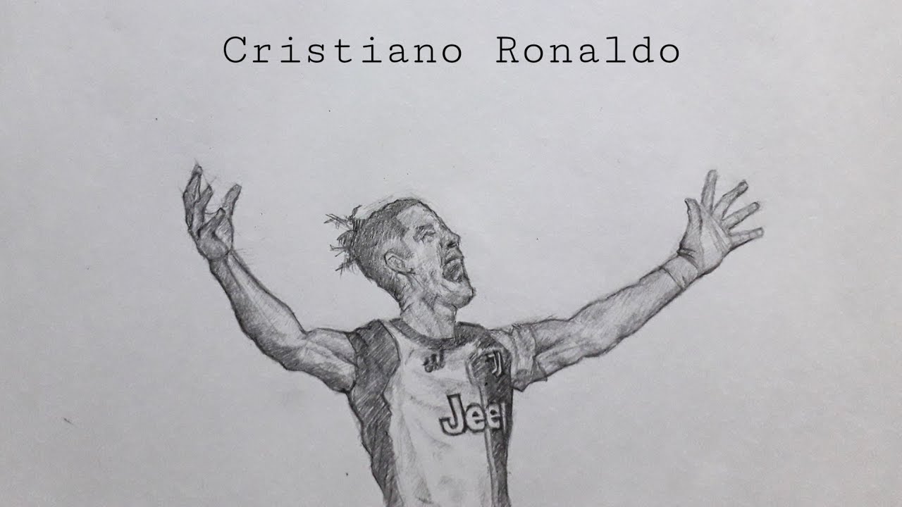 Tiny Figure Drawing of Cristiano Ronaldo | -By Rahul Deb - YouTube