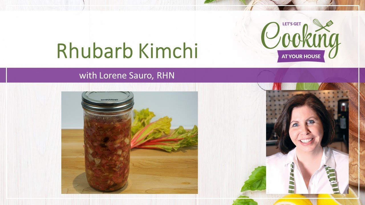 How To Make Rhubarb Kimchi - YouTube