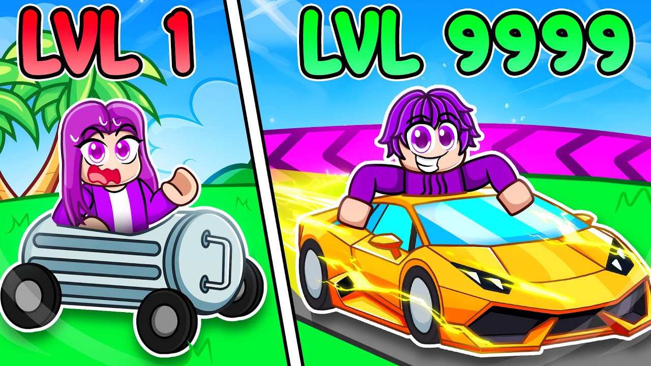 Level 1 vs Level 9999 FASTEST CAR in Roblox! - YouTube