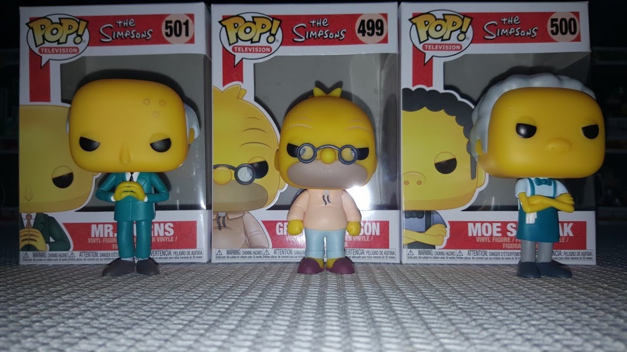Funko pop - The Simpsons - Grampa Simpson, Mr. Burns & Moe Szyslak ...