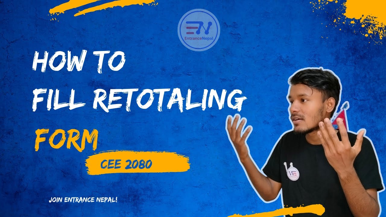 How to Fill Retotaling Form I CEE 2080 - YouTube