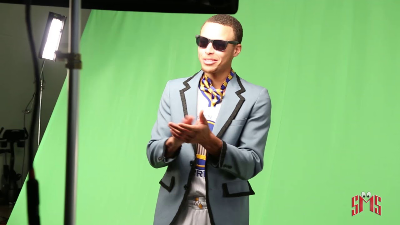 Steph Curry's Early Years Media Day Green Screen - YouTube
